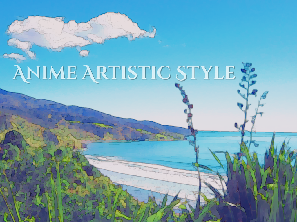 "Raglan Ocean View" Poster — Sunny Beach Landscape Rolled Wall Art ...